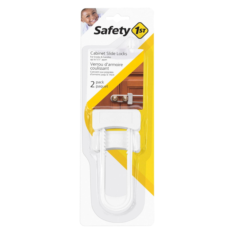 Cabinet Slide Lock White - 2 Pack | Snuggle Bugz | Canada's Baby Store