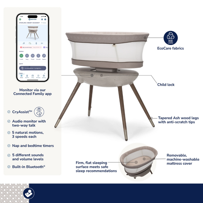 Starling Bassinet | Snuggle Bugz | Canada's Baby Store