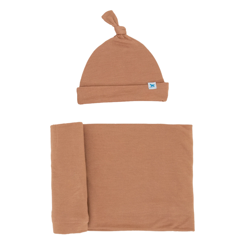 Stretch Knit Swaddle & Hat Set | Snuggle Bugz | Canada's Baby Store