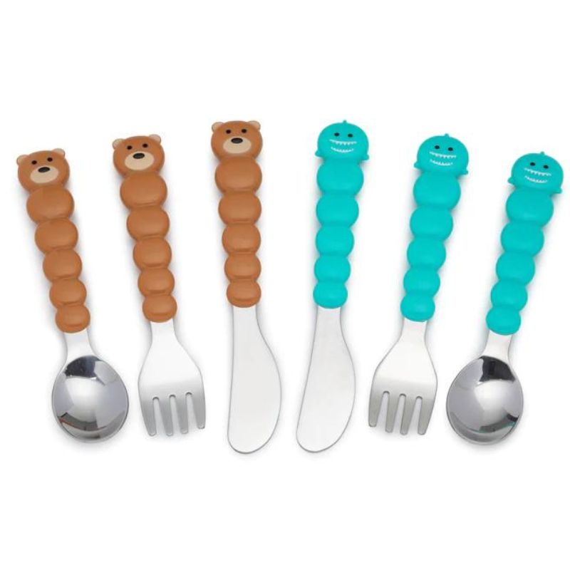 Animal Utensil Set | Snuggle Bugz | Canada's Baby Store