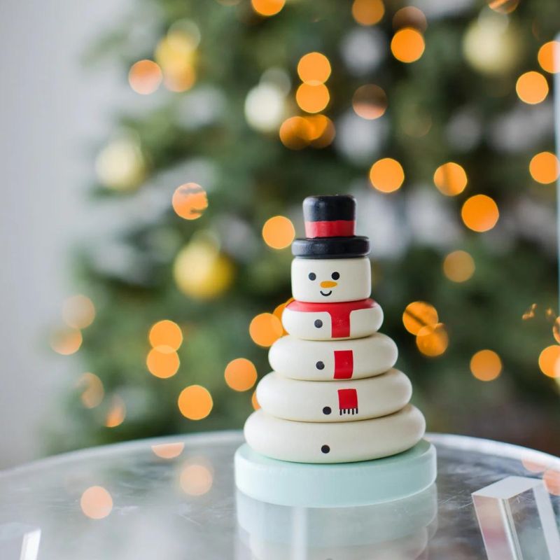 Snowman Stacking Toy | Snuggle Bugz | Canada's Baby Store
