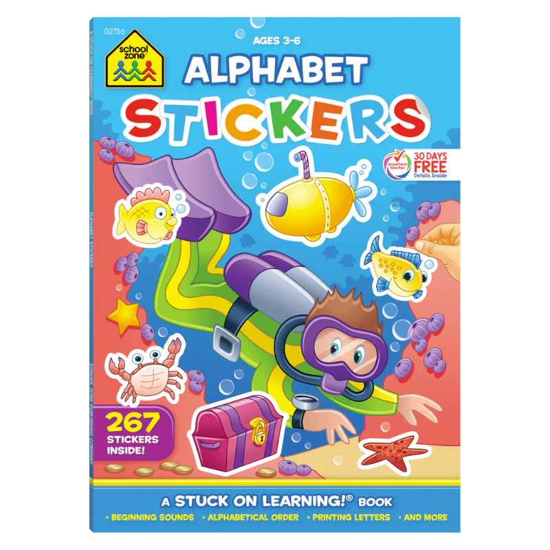Alphabet Stickers Workbook | Snuggle Bugz | Canada's Baby Store