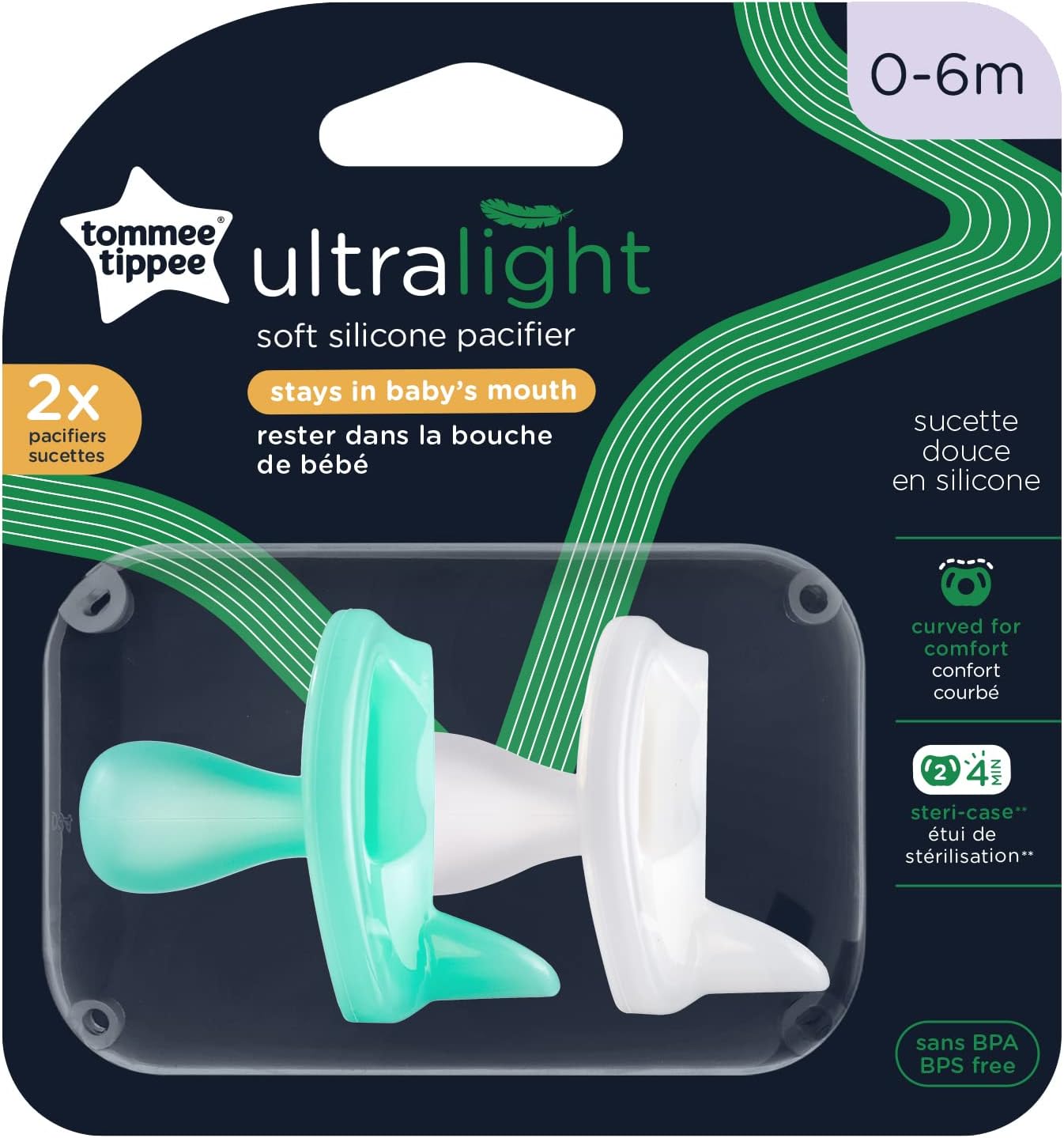 Ultra-Light Silicone Pacifier - 2 Pack | Snuggle Bugz | Canada's Baby Store