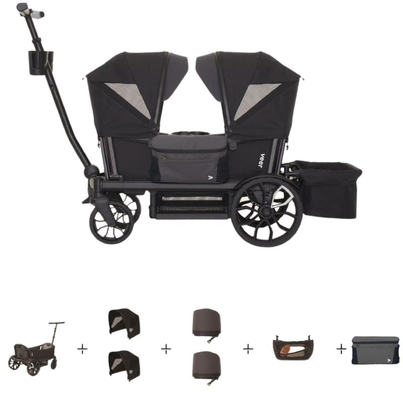 Cruiser All-Terrain 2-Seater Stroller Wagon & Accessories Bundle ...
